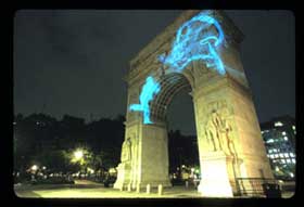 Graffiti Analysis projections – We Make Money Not Art